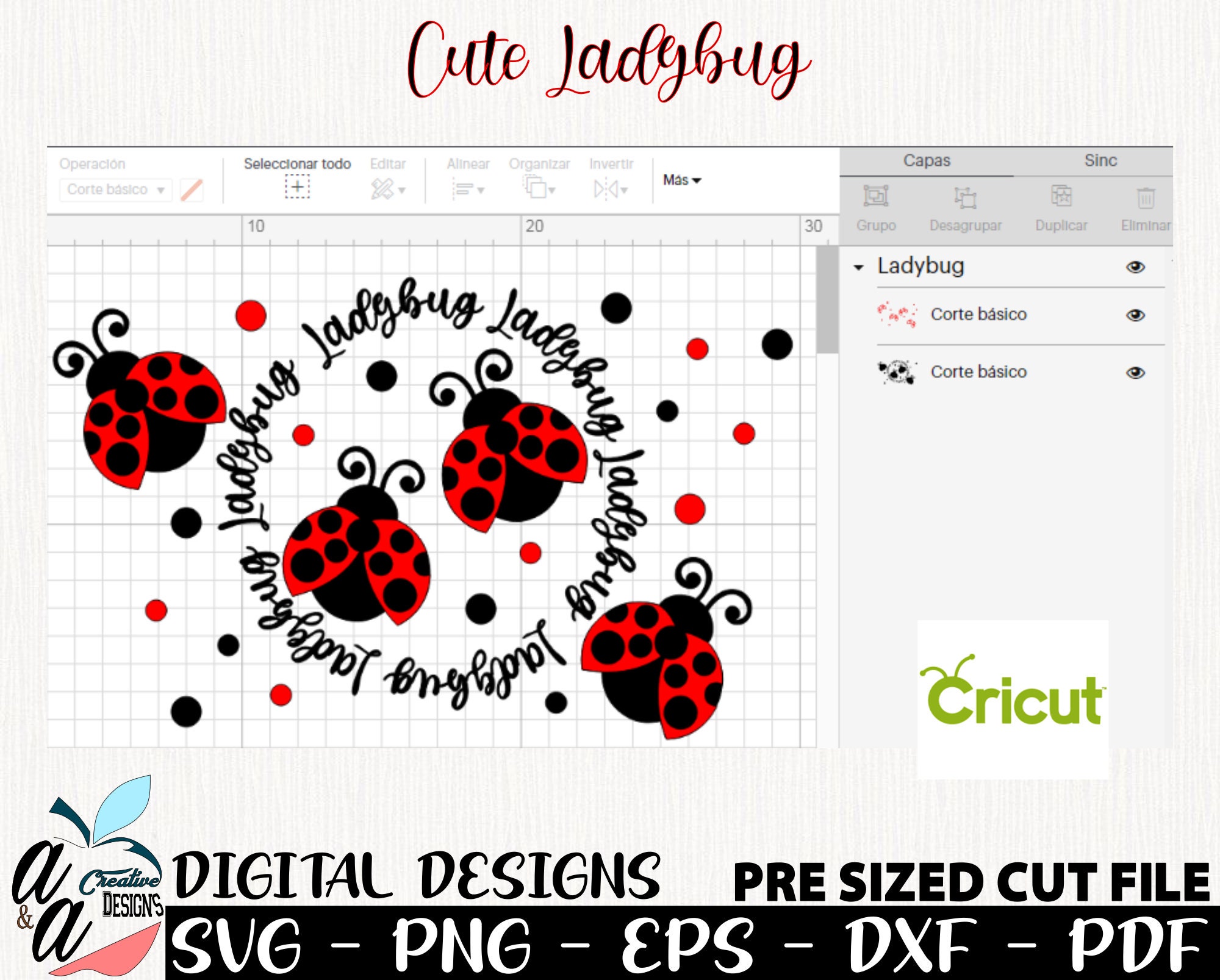 Ladybug Svg Ladybug Full Wrap Ladybug Designs Ladybug Svg - Etsy