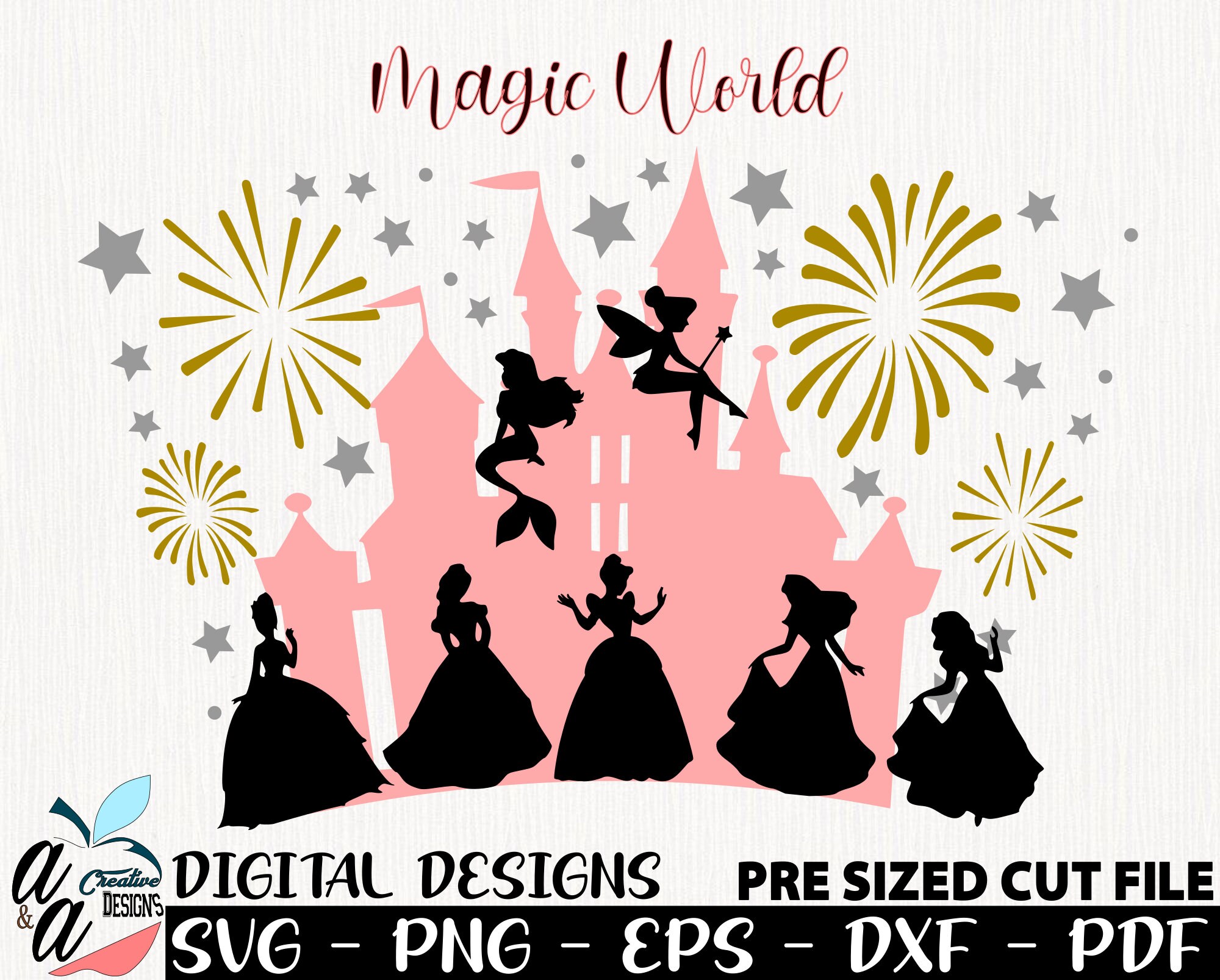 Magic World Svg Beautiful Girl Wrap 24 Oz Love Designs - Etsy UK