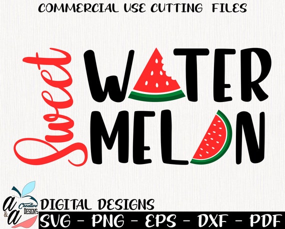 Watermelon Svg Sweet Watermelon Svg Watermelon Png Tropical | Etsy