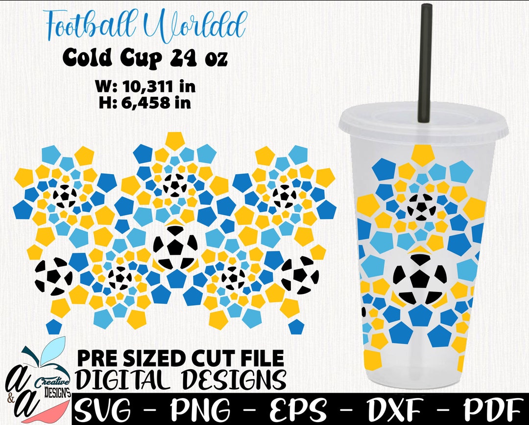 Football Svg Soccer 24 Oz World Cup Football Club Svg - Etsy