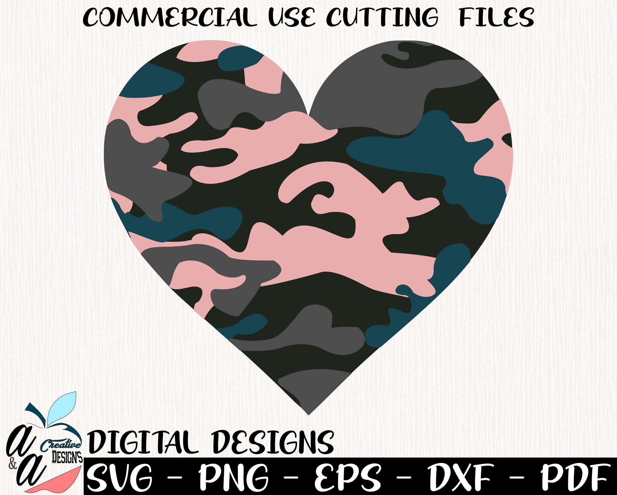 Army Heart svg Heart svg Heart svg Army Heart png Heart | Etsy