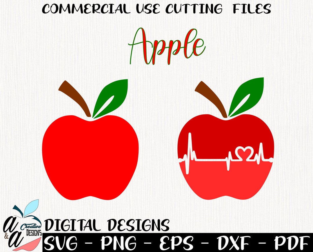 Apple Svg, Red Apple Svg, Apple Png, Full Red Apple Png, Bundle Apple ...