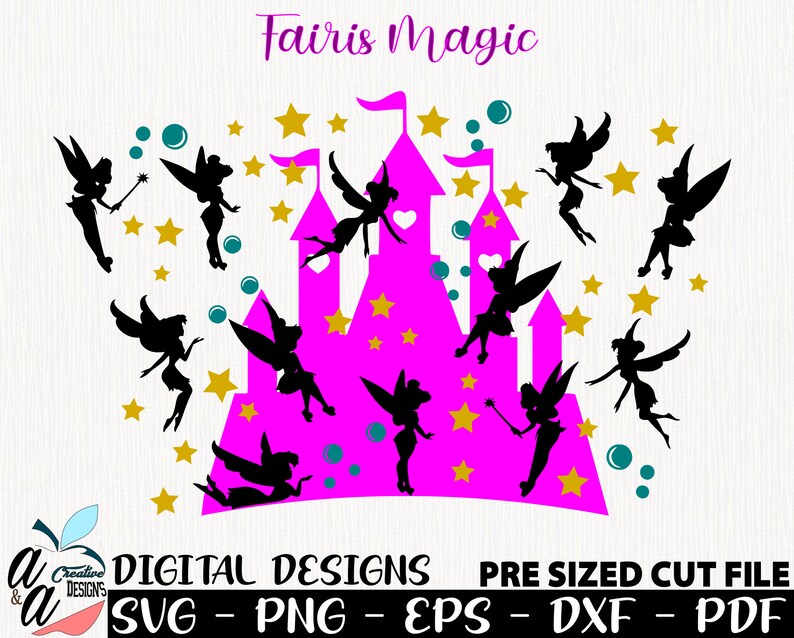 Fairies Svg Tinker Bell Svg Design Fairies Magic Design - Etsy