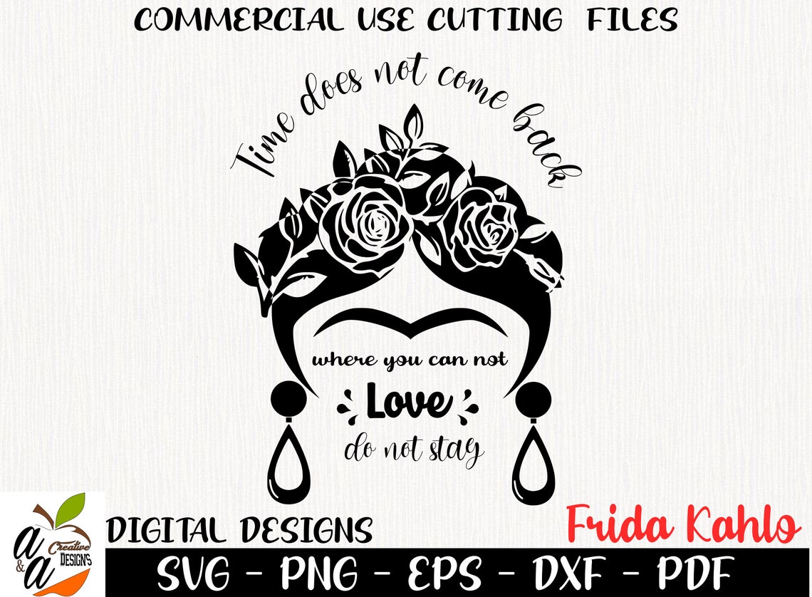 Frida Kahlo Svg Frida Svg Mexico Svg Frida Kahlo Png - Etsy