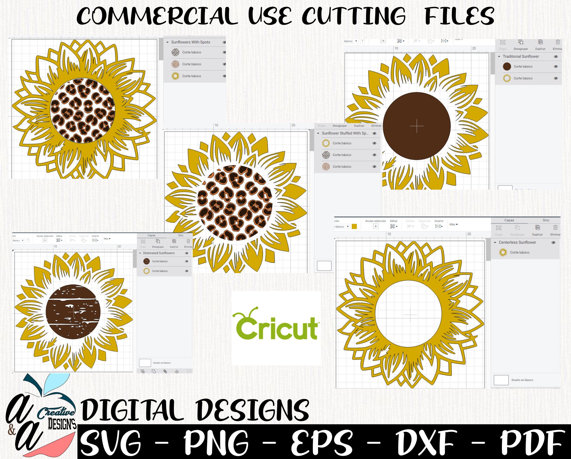 Sunflower Svg Sunflower Png Sunflowers Design Sunflowers - Etsy