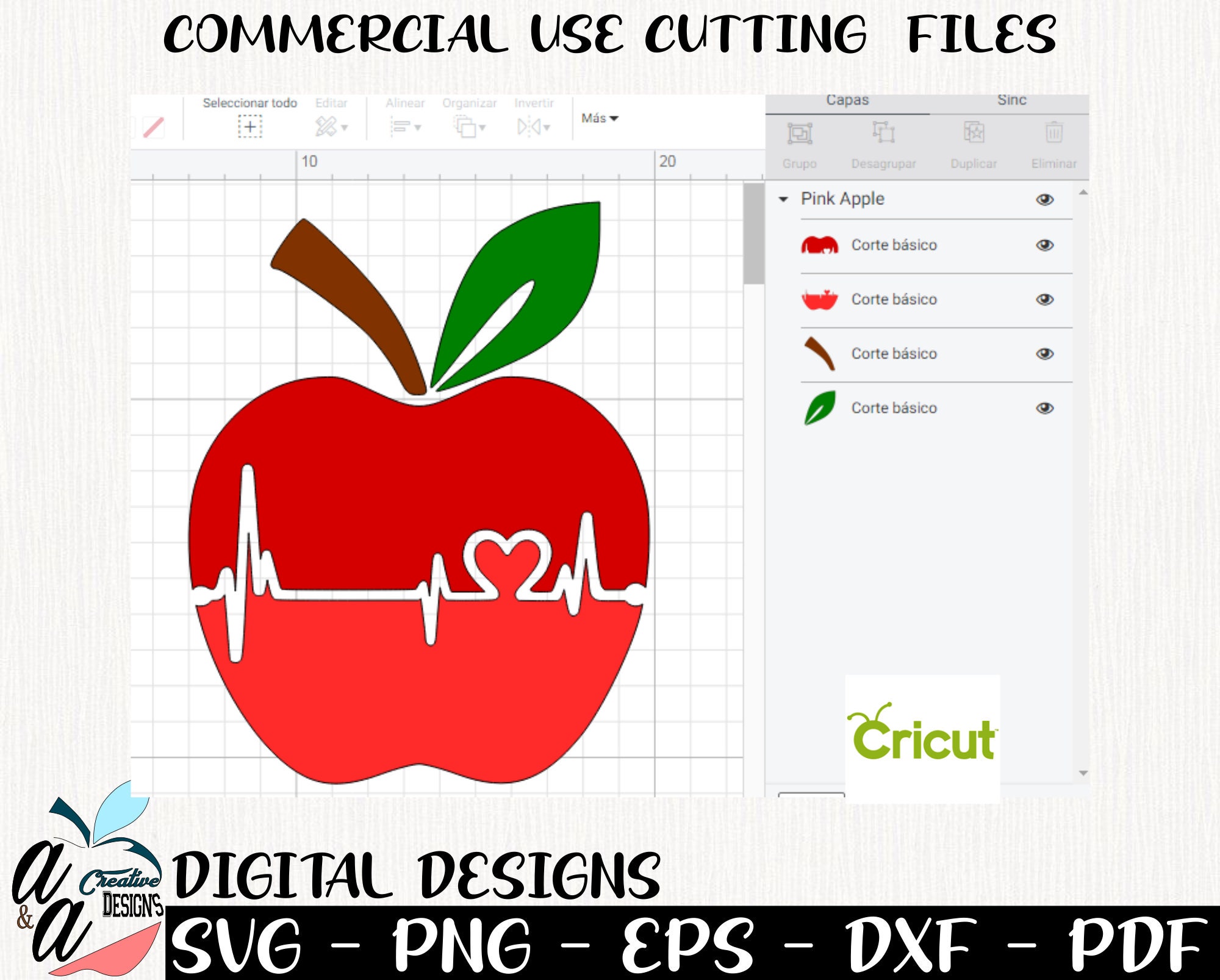 Apple svg Red Apple svg Apple png Full Red Apple png - Etsy España