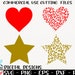 Heart Svg, Star Svg, Animal Print Star Svg, Animal Print Heart Svg ...