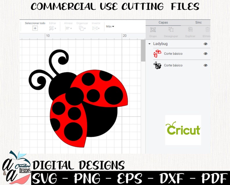 Ladybug Svg Ladybug Png Ladybug Design Layered Ladybug Png - Etsy
