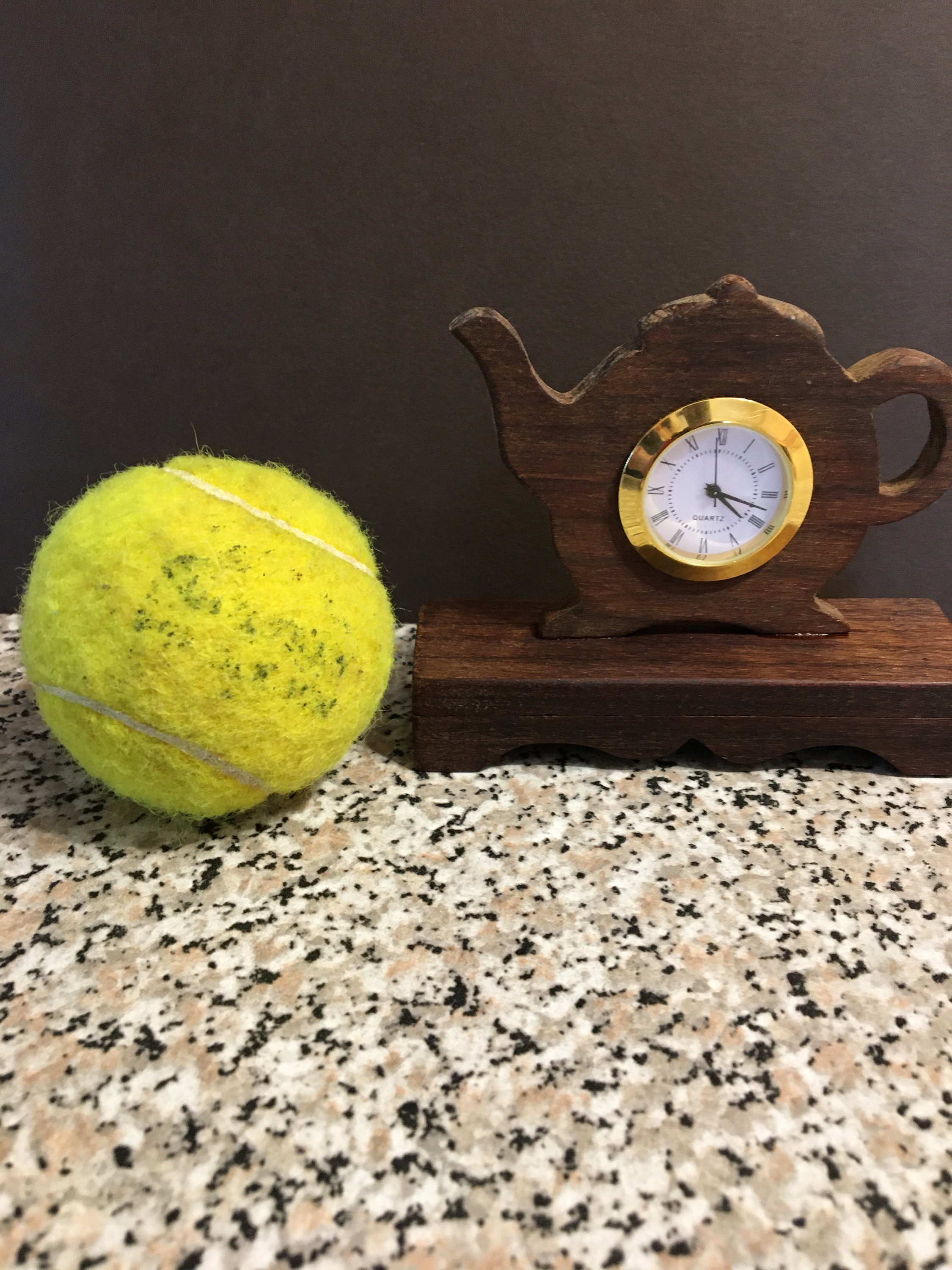 Mini Tea Pot Clock Made From Mahogany 35mm Battery Insert - Etsy UK