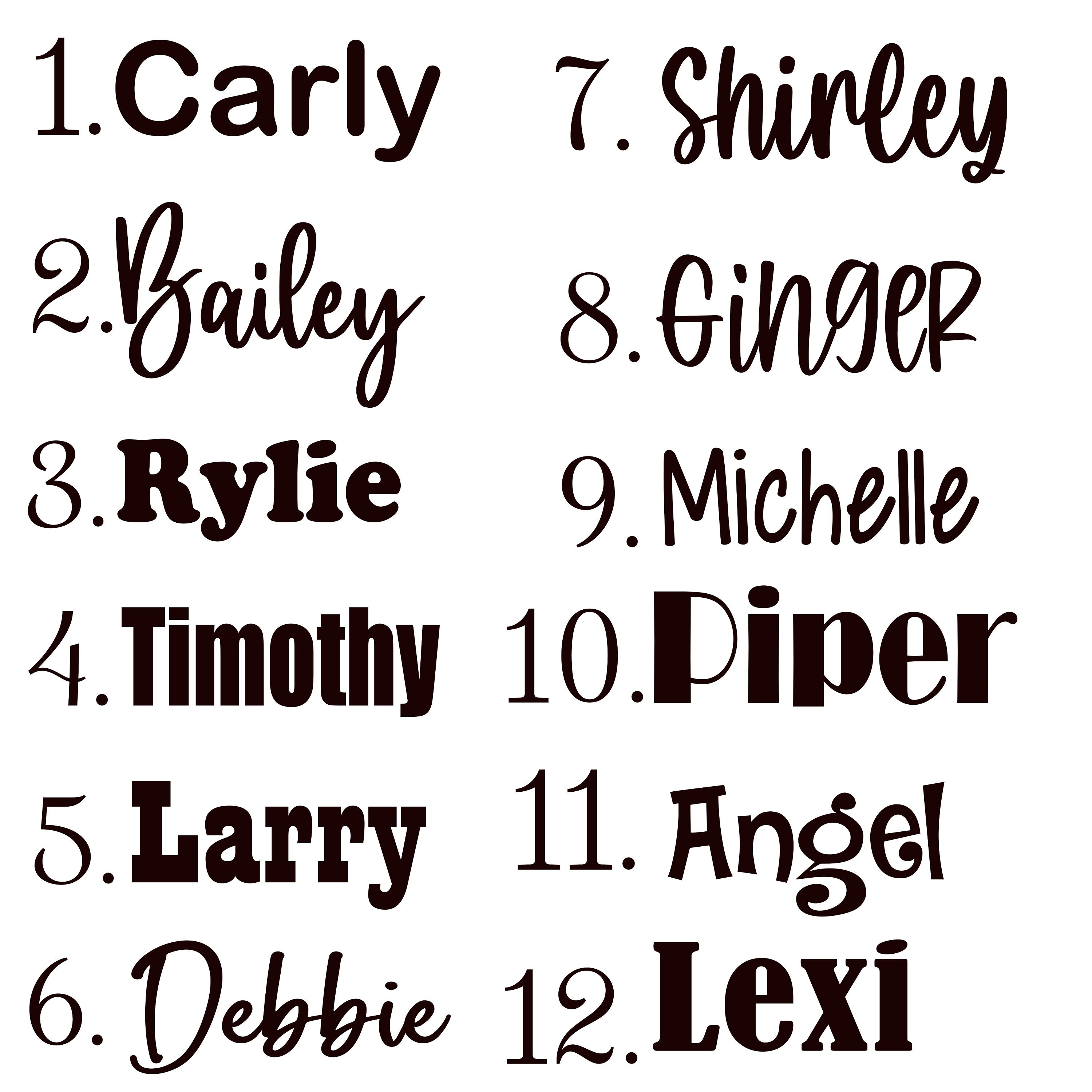 Name Decals/custom Vinyl Name Decals/personalized Name Decals ...