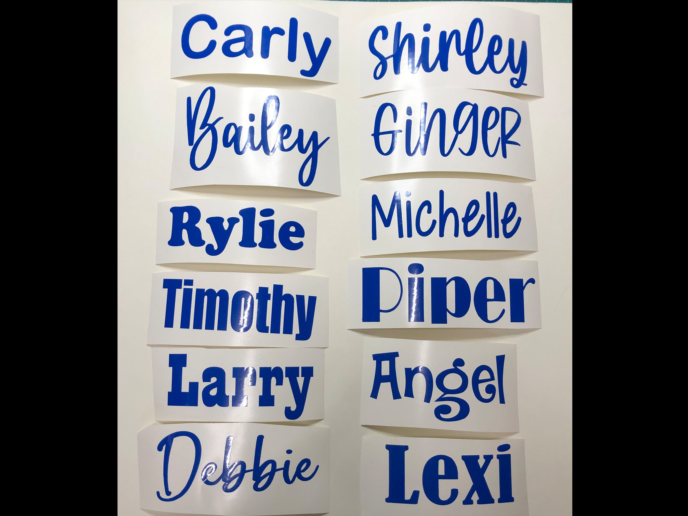 Name Decals/custom Vinyl Name Decals/personalized Name Decals ...