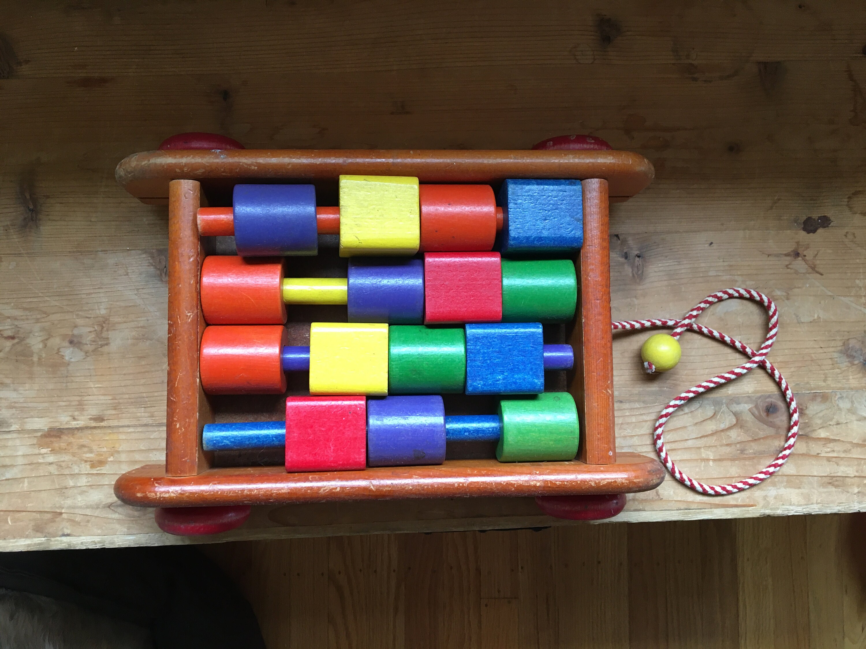 Playskool Pull Cart With Blocks and Dowels - Etsy