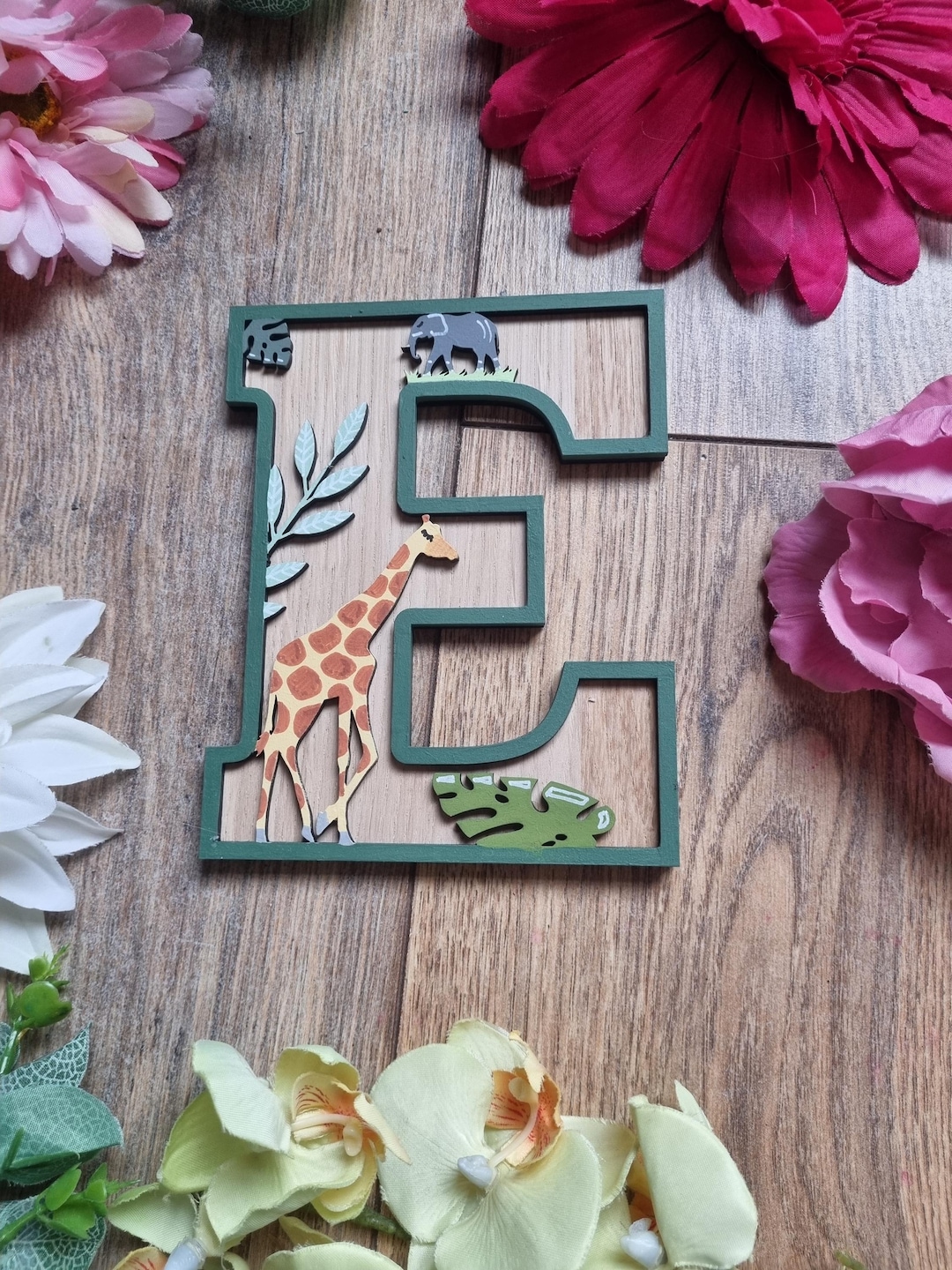 Personalised Safari Kidsroom Wall Signs: Jungle Animals Decoration Kids ...