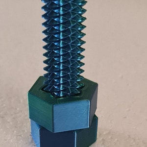 3d Printed Bolt Screw Nut, Fidget Toy - Etsy UK