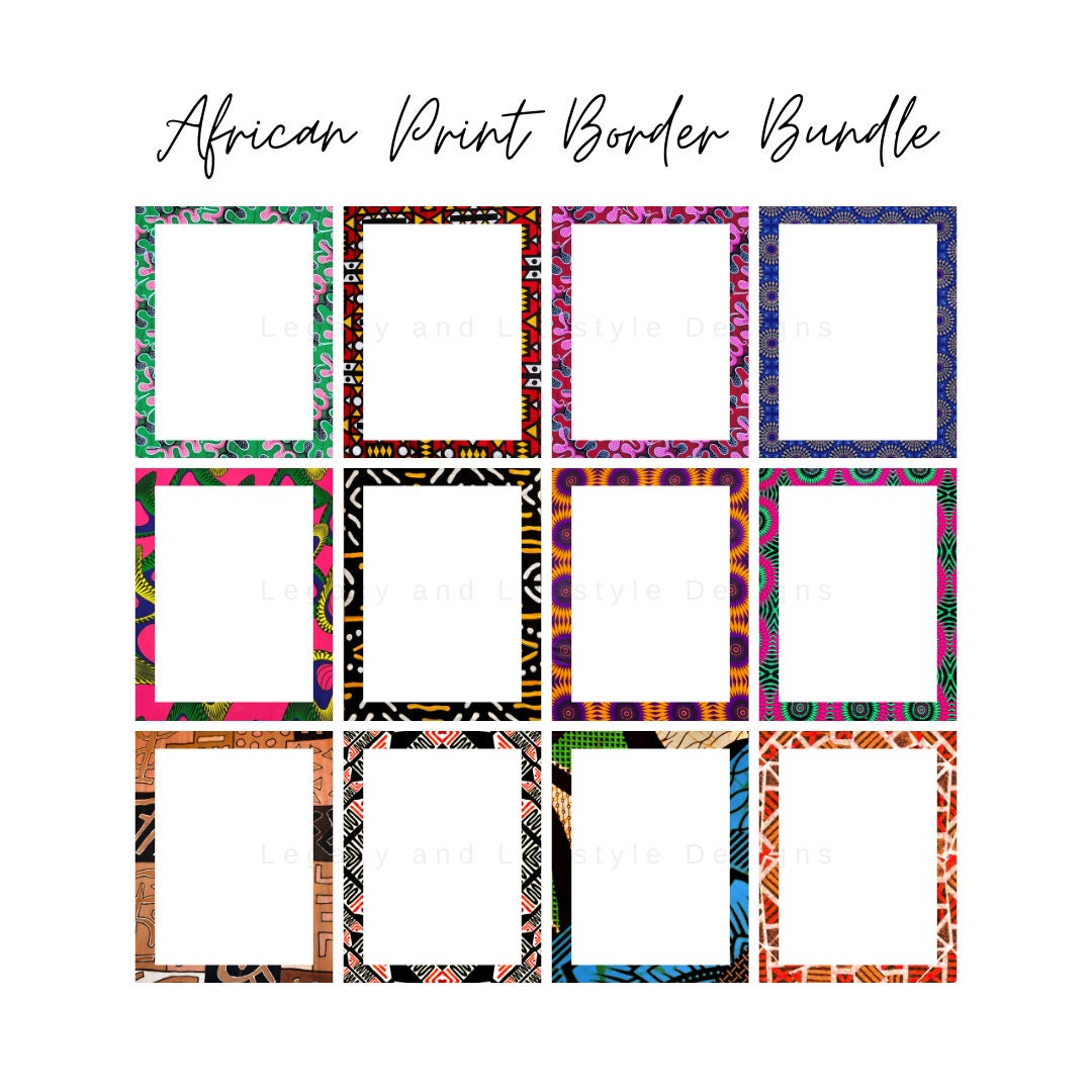African Print Border Bundle, Party | Wedding | Special Occasion ...