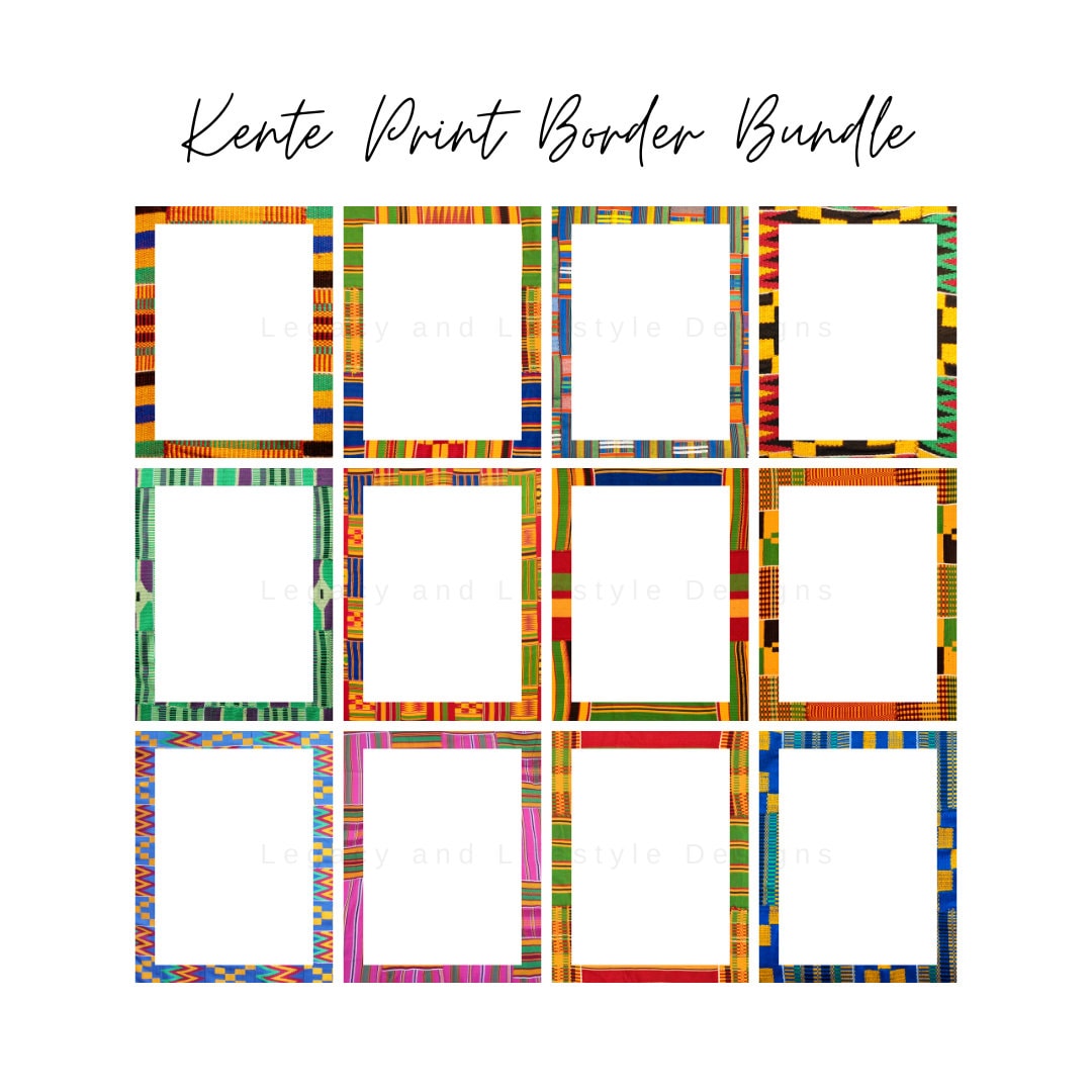 Kente Print Border Bundle, Party | Wedding | Special Occasion ...