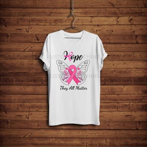 Hope They All Matter PNG | Pink Ribbon Cancer Awareness Design ...