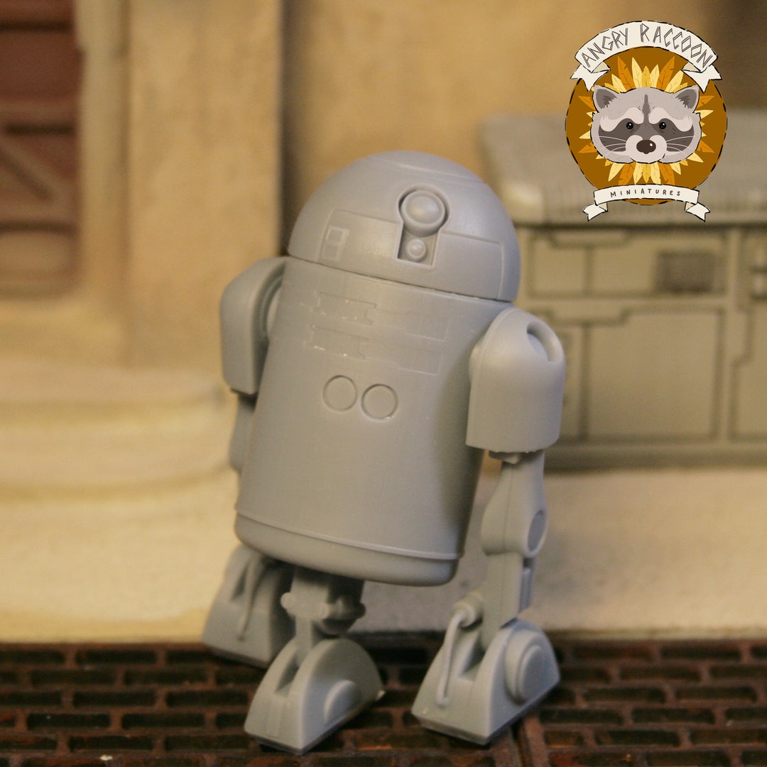 R23-X9 3.75" 3D Printed Resin Action Figure, Unpainted and Unbuilt ...