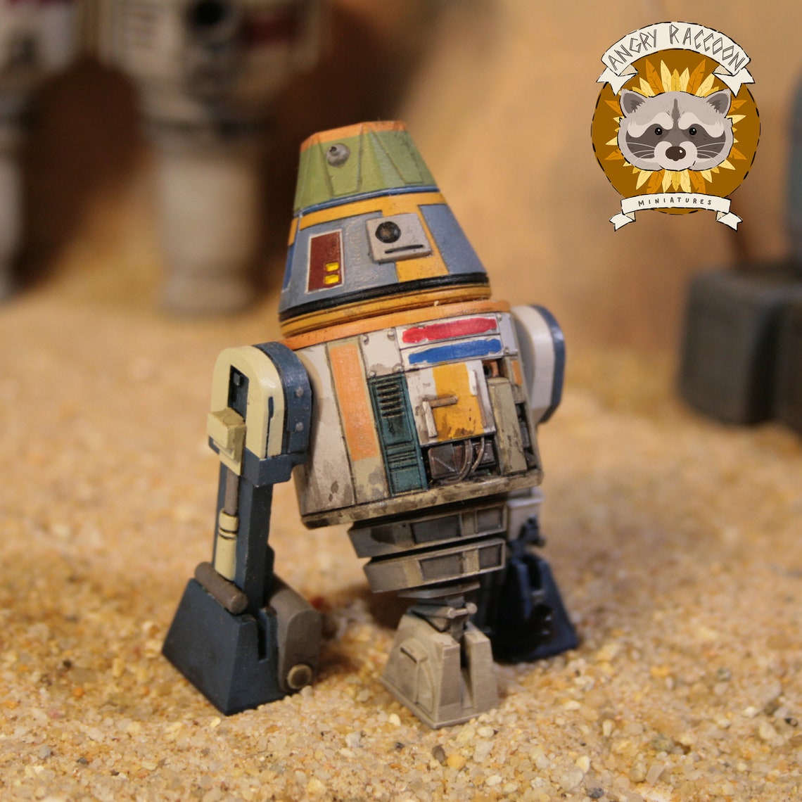 R3-A3 Astromech Droid 3.75 3D Printed Resin Action | Etsy