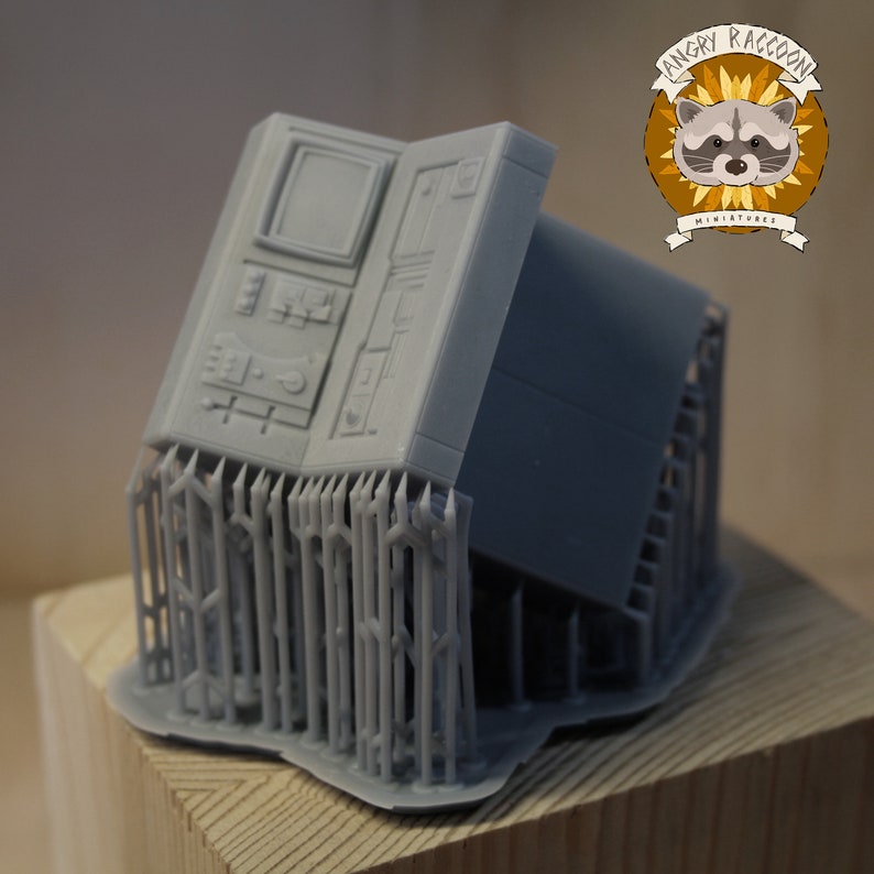 Imperial Console and Chair - B3.75" 3D Printed Resin Action Figure ...