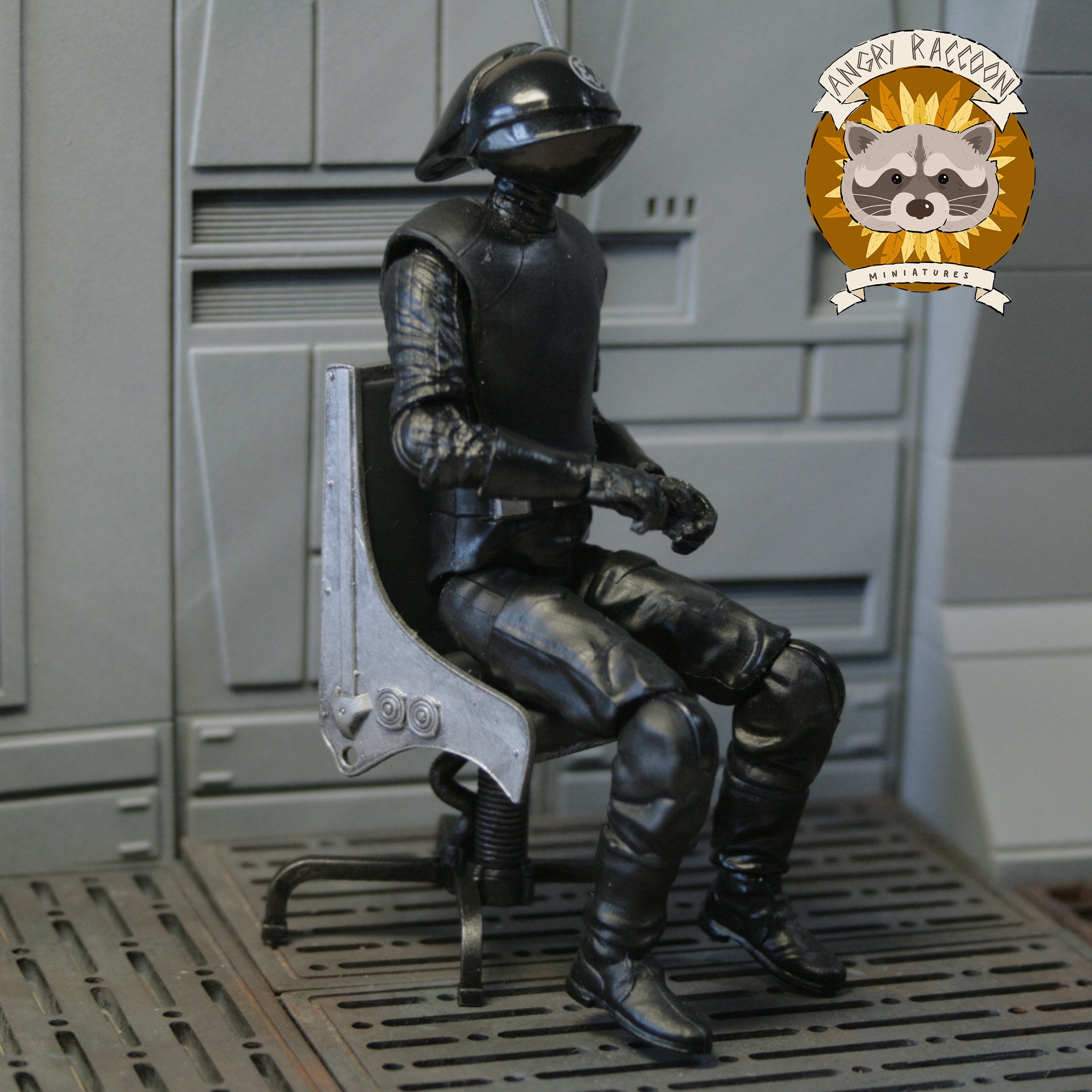 Imperial Console and Chair - B3.75" 3D Printed Resin Action Figure ...