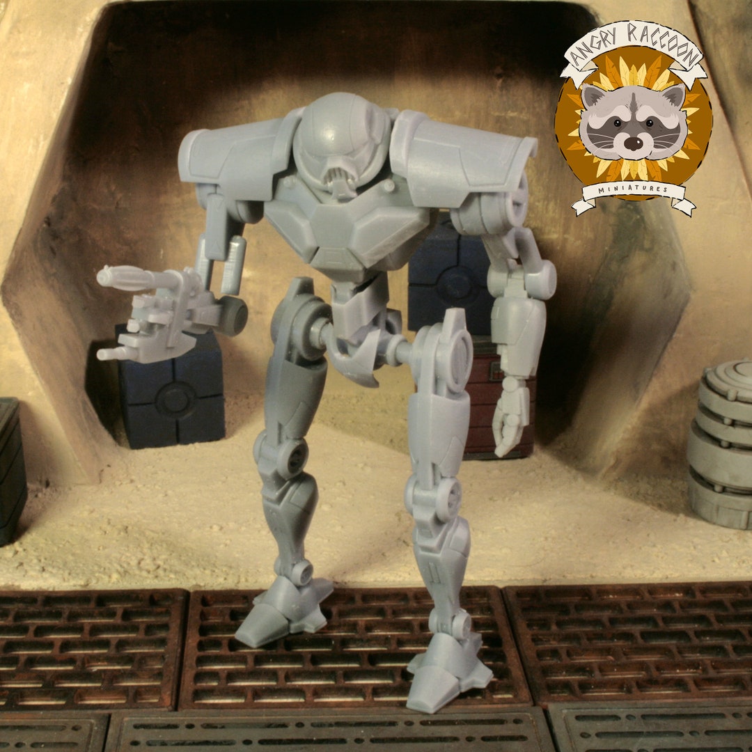 DT Sentry Droid 3.75 3D Printed Resin Action Figure, Unpainted and ...