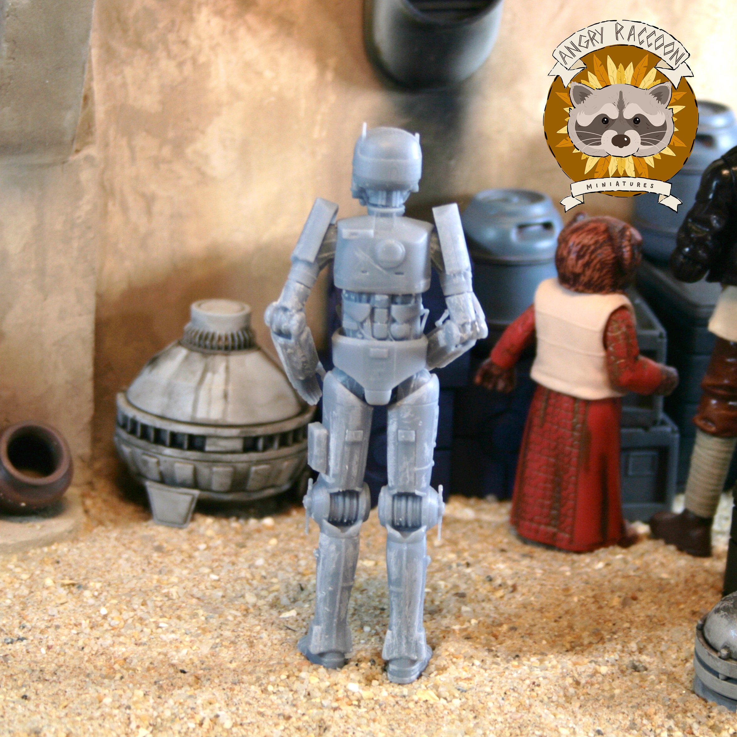L1 Worker Protocol Droid 3.75 3D Printed Resin Action - Etsy Australia