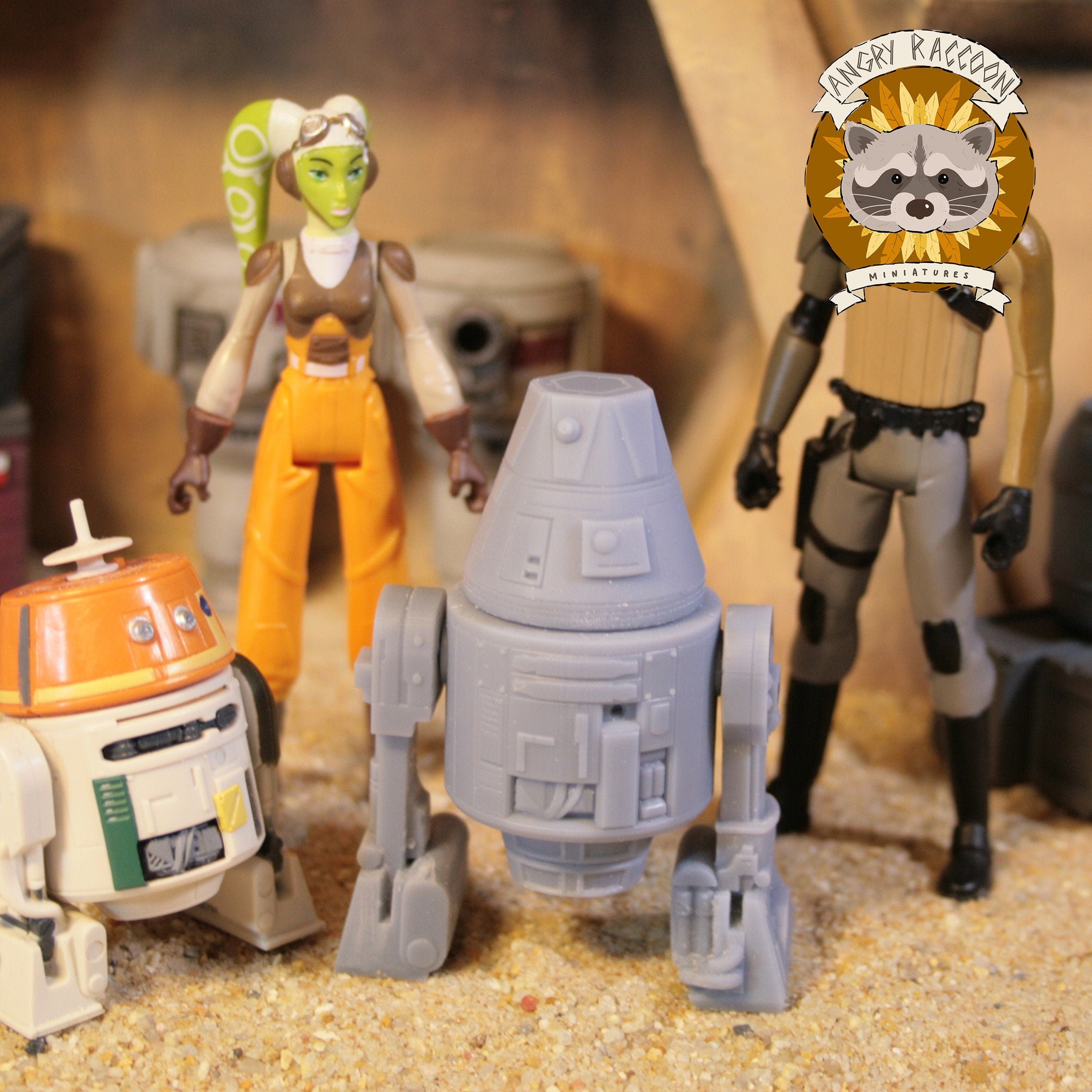 R3-A3 Astromech Droid 3.75 3D Printed Resin Action | Etsy