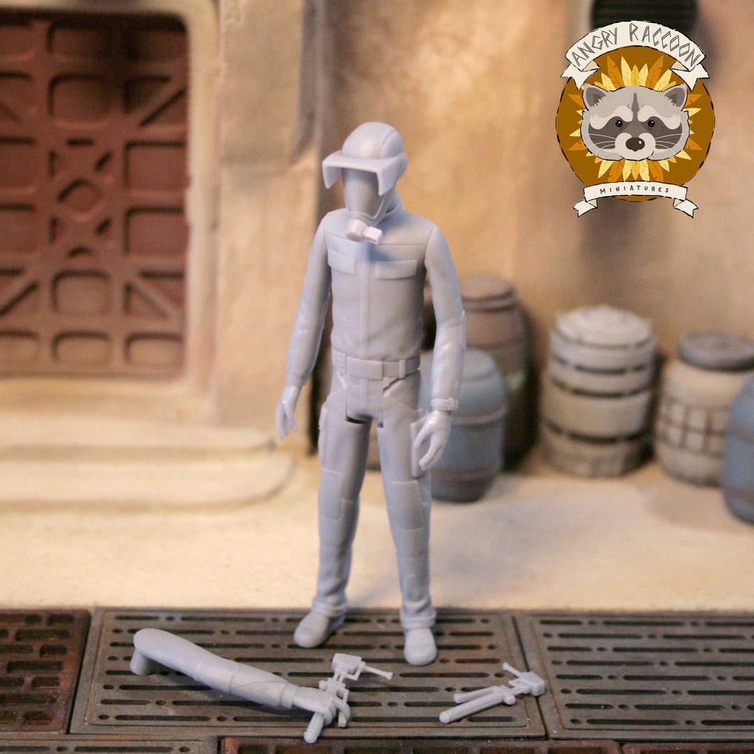 Imperial Factory Worker 3.75 3D Printed Resin Action Figure, Unpainted ...