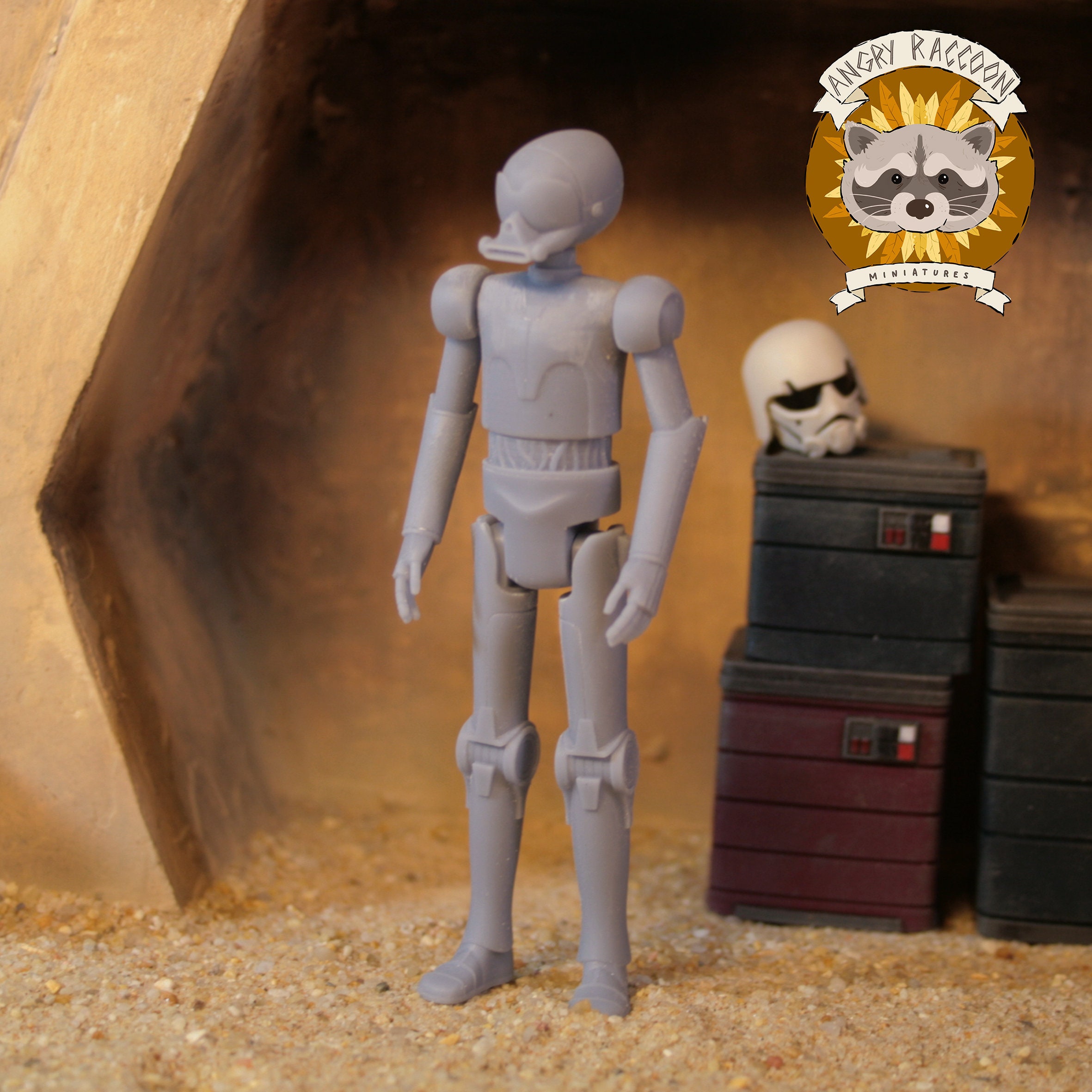 AP5-A Protocol Droid 3.75" 3D Printed Resin Action Figure, Unpainted ...