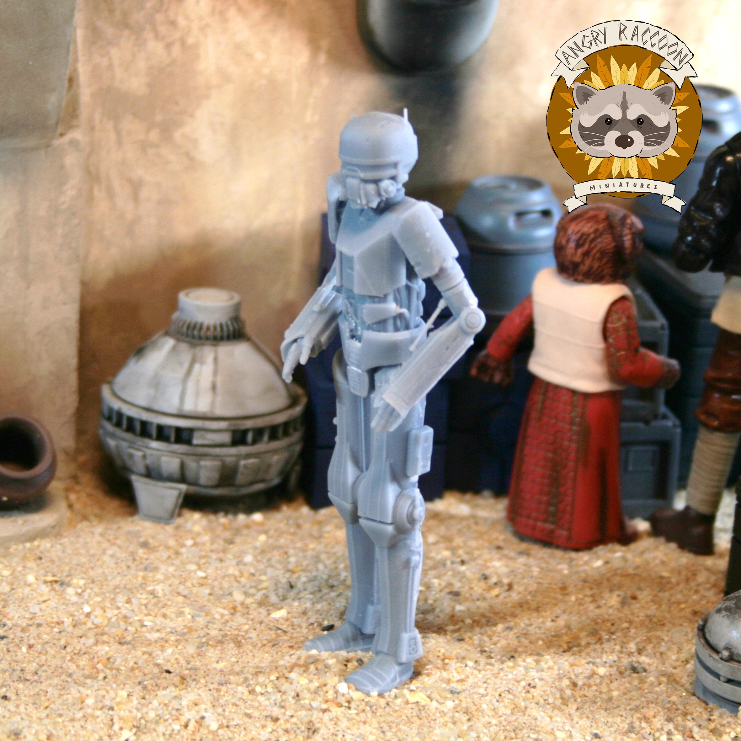 L1 Worker Protocol Droid 3.75 3D Printed Resin Action - Etsy Australia