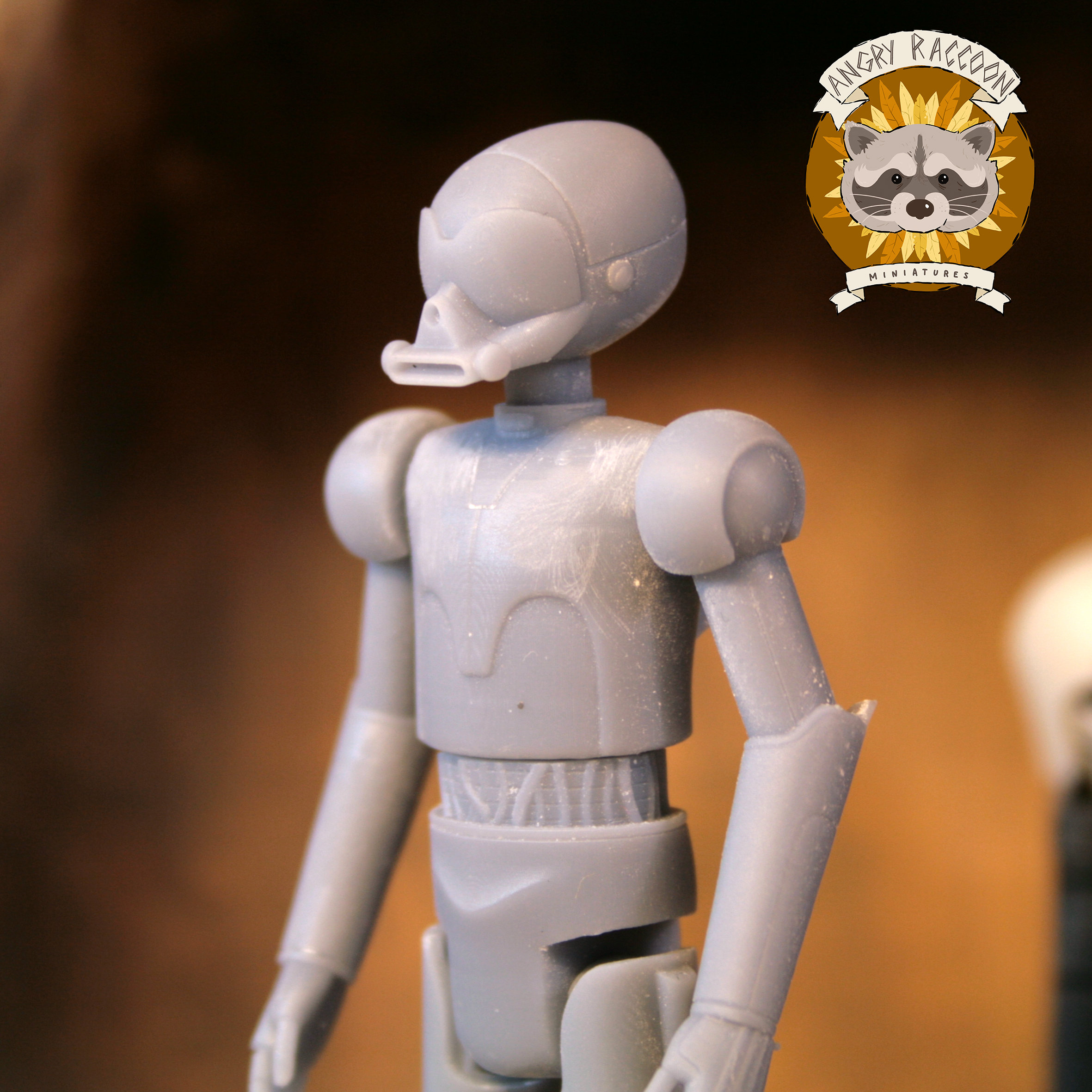 AP5-A Protocol Droid 3.75" 3D Printed Resin Action Figure, Unpainted ...