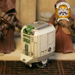 S19 Astromech Droid 3.75" 3D Printed Resin Action Figure, Unpainted and ...