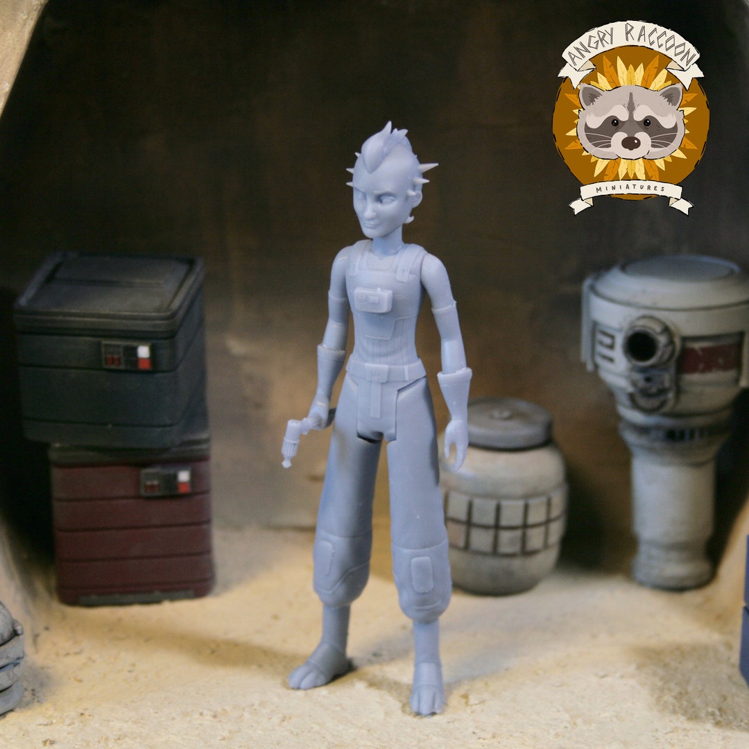 Gooti Terez 3.75" 3D Printed Resin Action Figure, Unpainted and Unbuilt ...