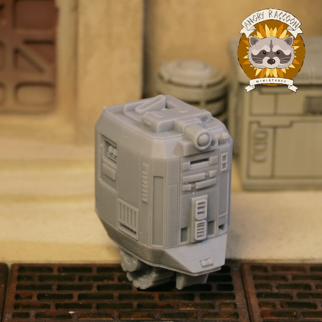 S19 Astromech Droid 3.75" 3D Printed Resin Action Figure, Unpainted and ...