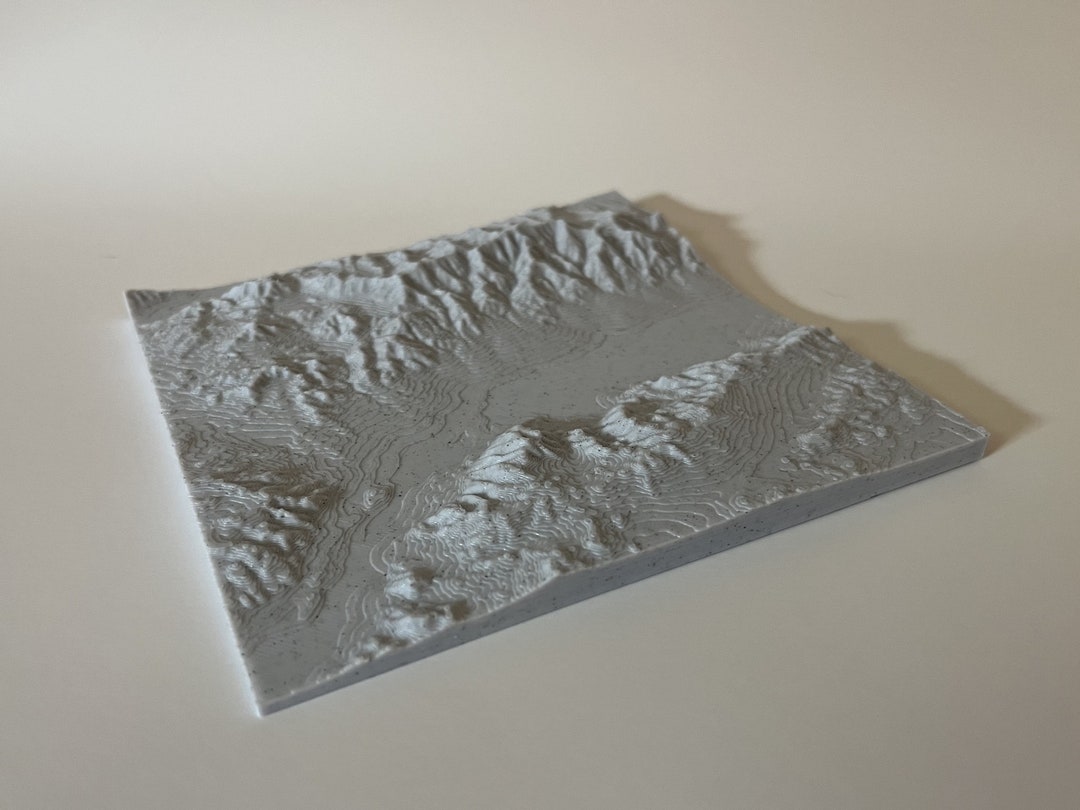 Digital Download - Custom 3D Topographic Model - STL - 3D Printing ...