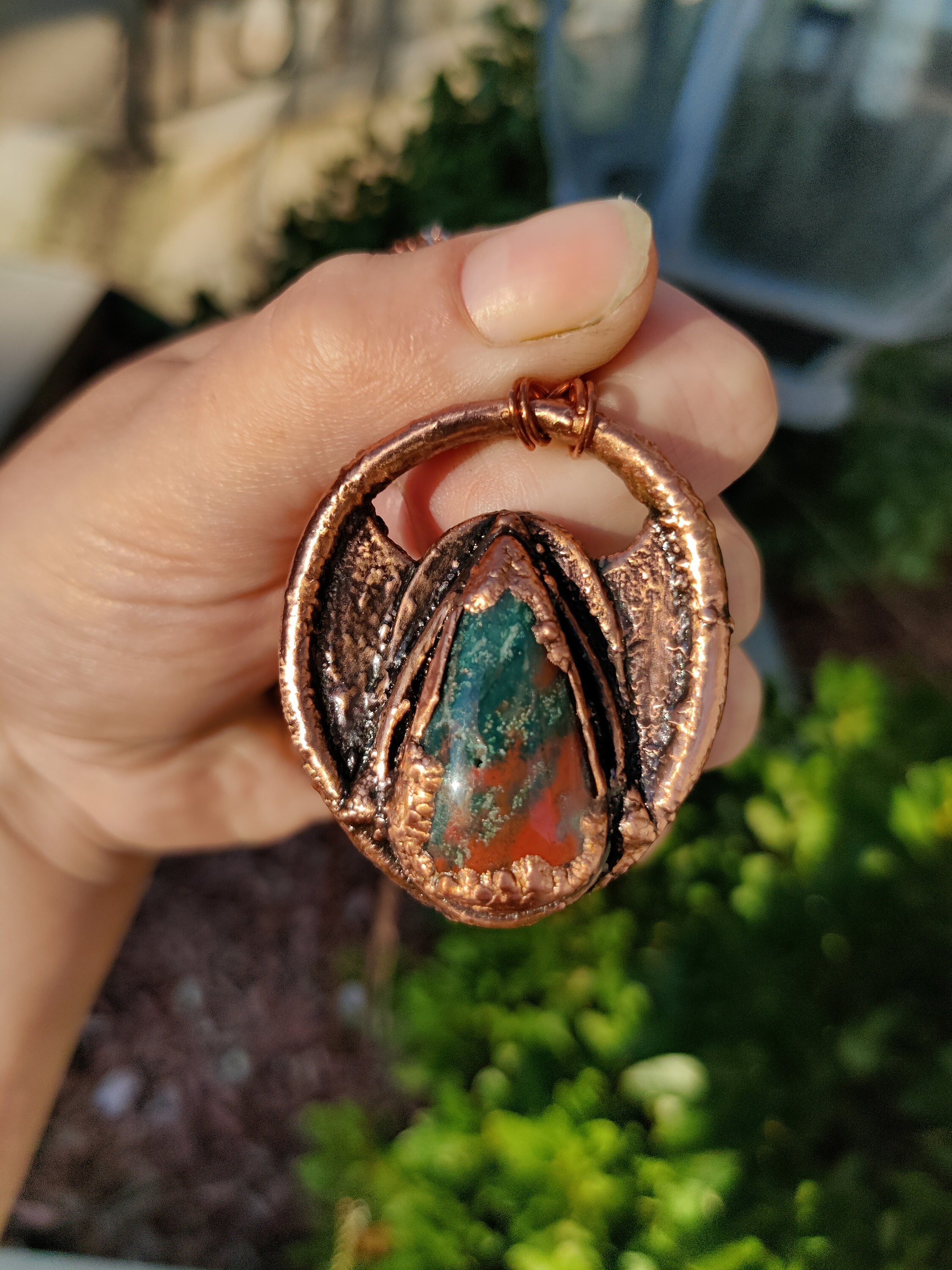 Bloodstone Amulet Style Pendant - Etsy