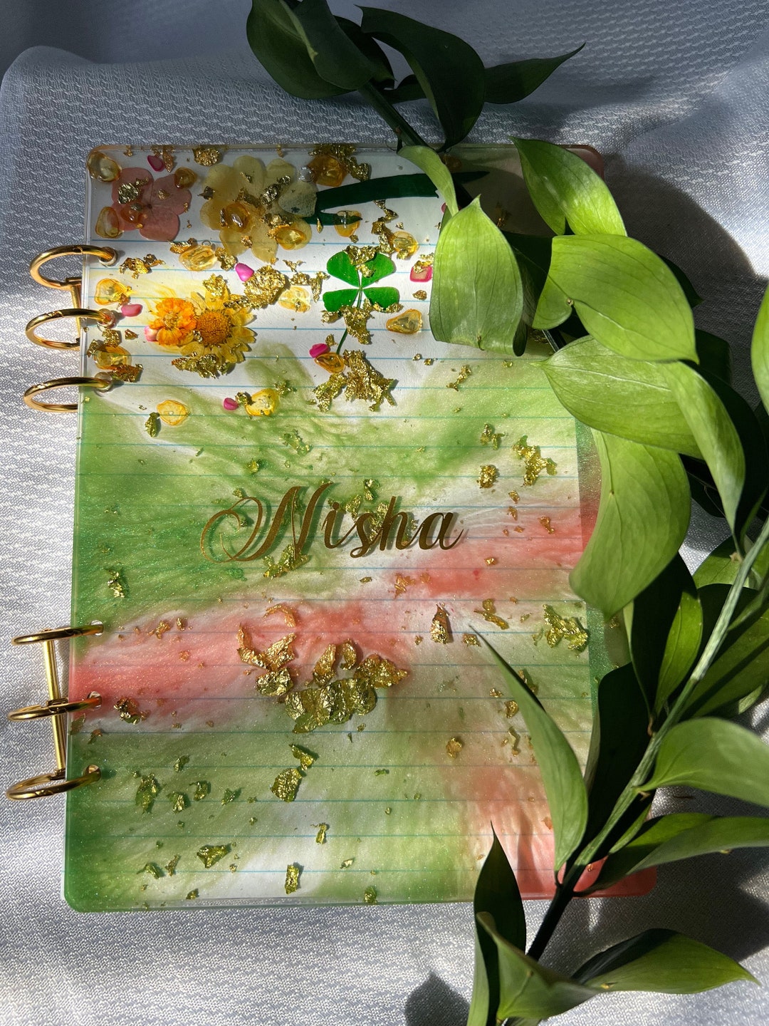 Custom Resin Notebook Cover|resin Handmade Custom Journal|hardcover ...
