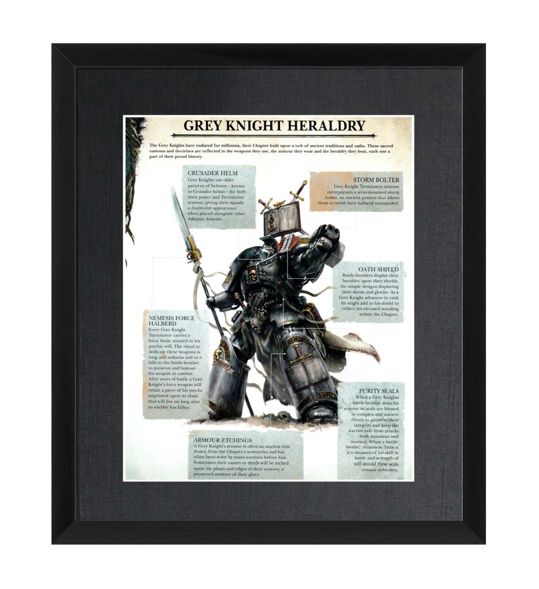 Grey Knight Heraldry Space Marines Ultramarines 13.5x11.5 - Etsy