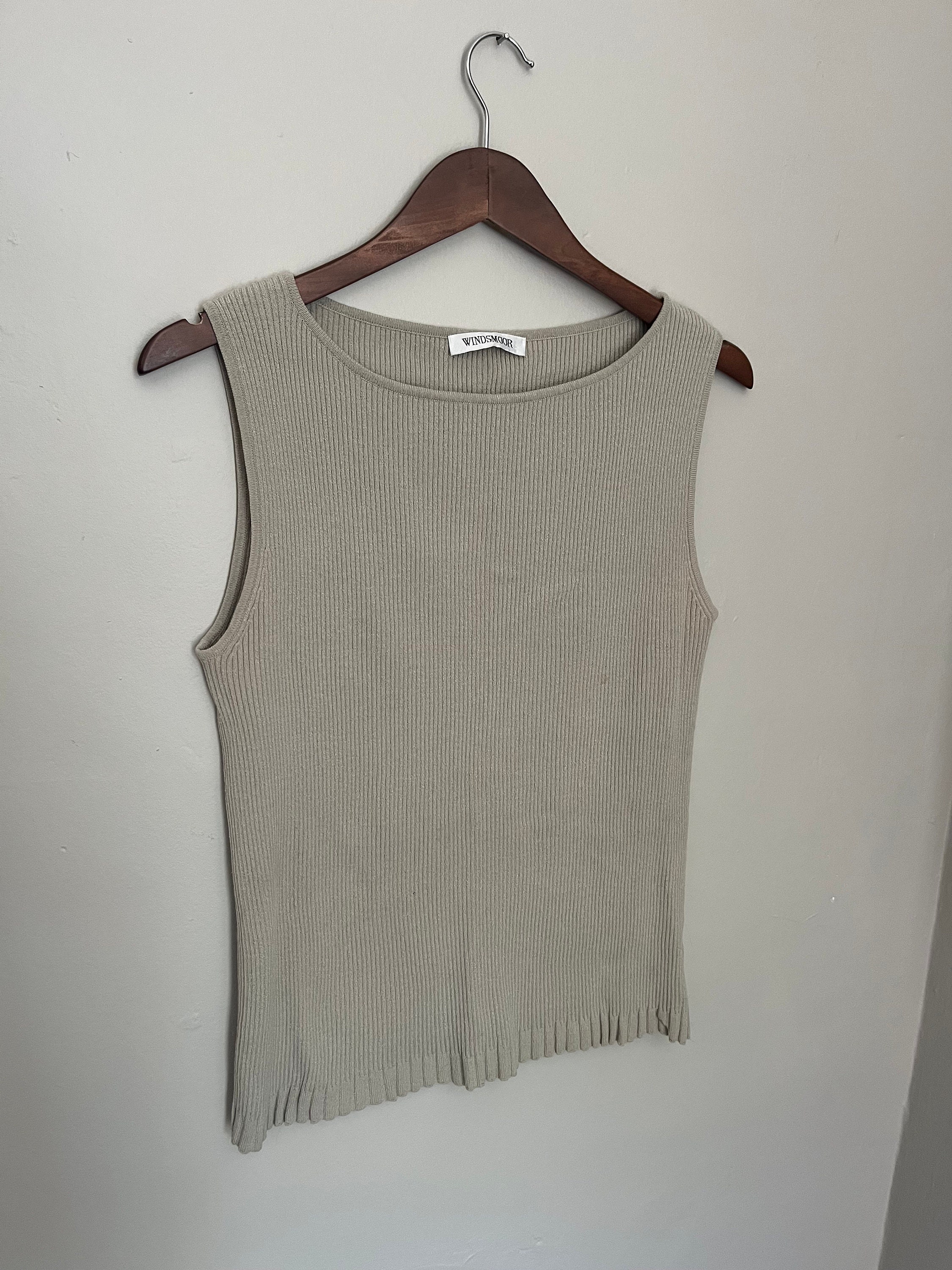 Sage Green Ribbed Tank - Etsy