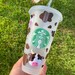 Cow Print Starbucks 24oz Cold Cup | Reusable Cold Cup | Pink Cow Print ...