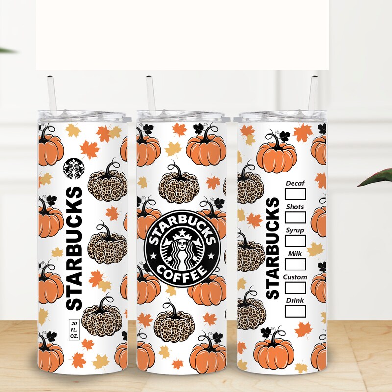 Fall Starbucks Cups - Etsy