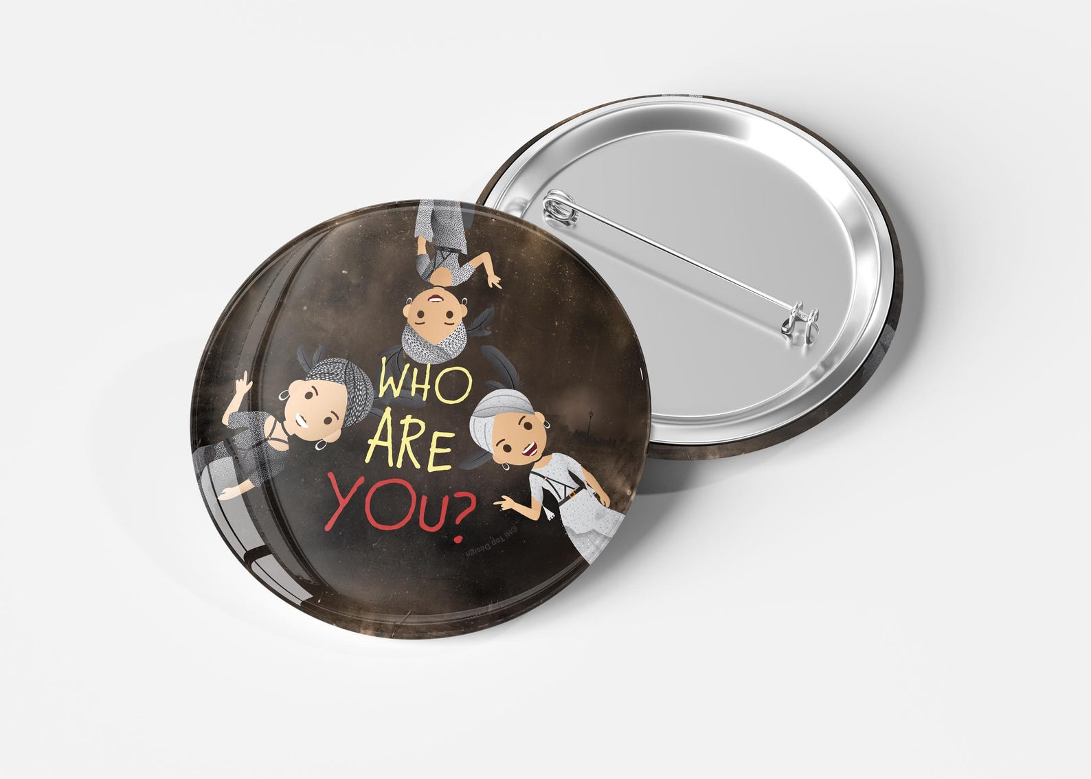 The Fates - Hadestown - 30mm Button Badge - Who Are You - Musical ...