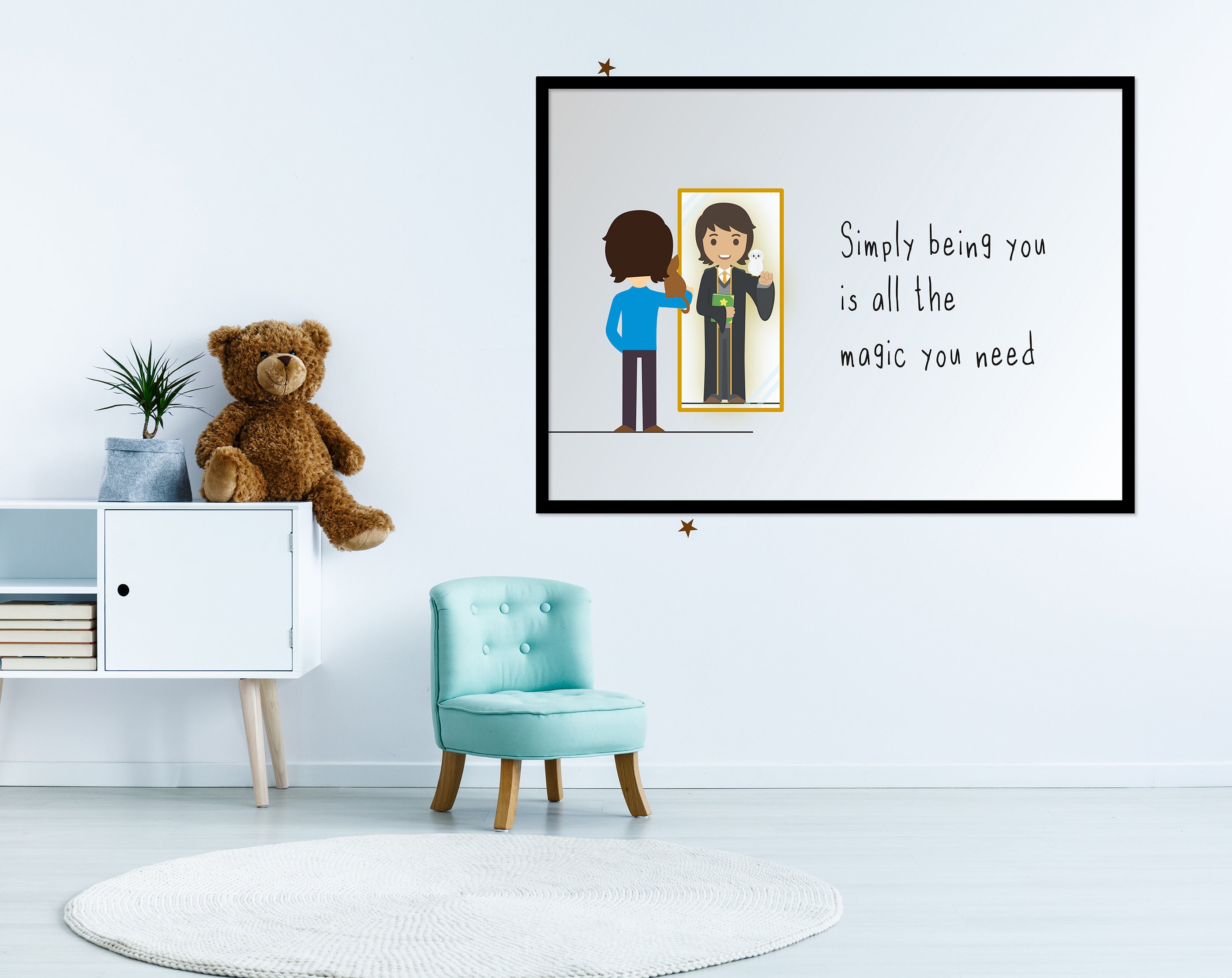 PRINTABLE Yellow Wizard Artwork Inspirational Quote - Etsy