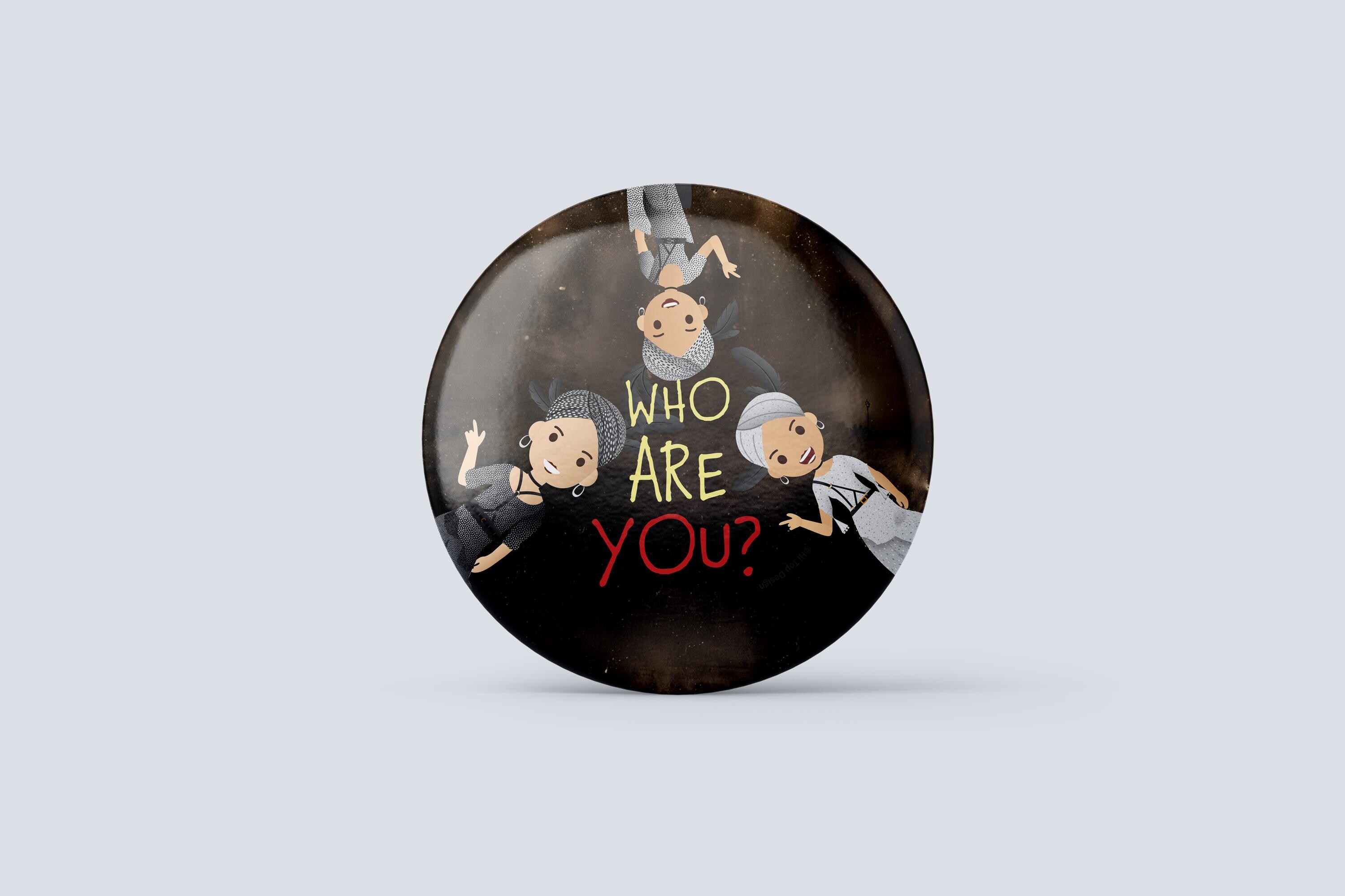 The Fates - Hadestown - 30mm Button Badge - Who Are You - Musical ...