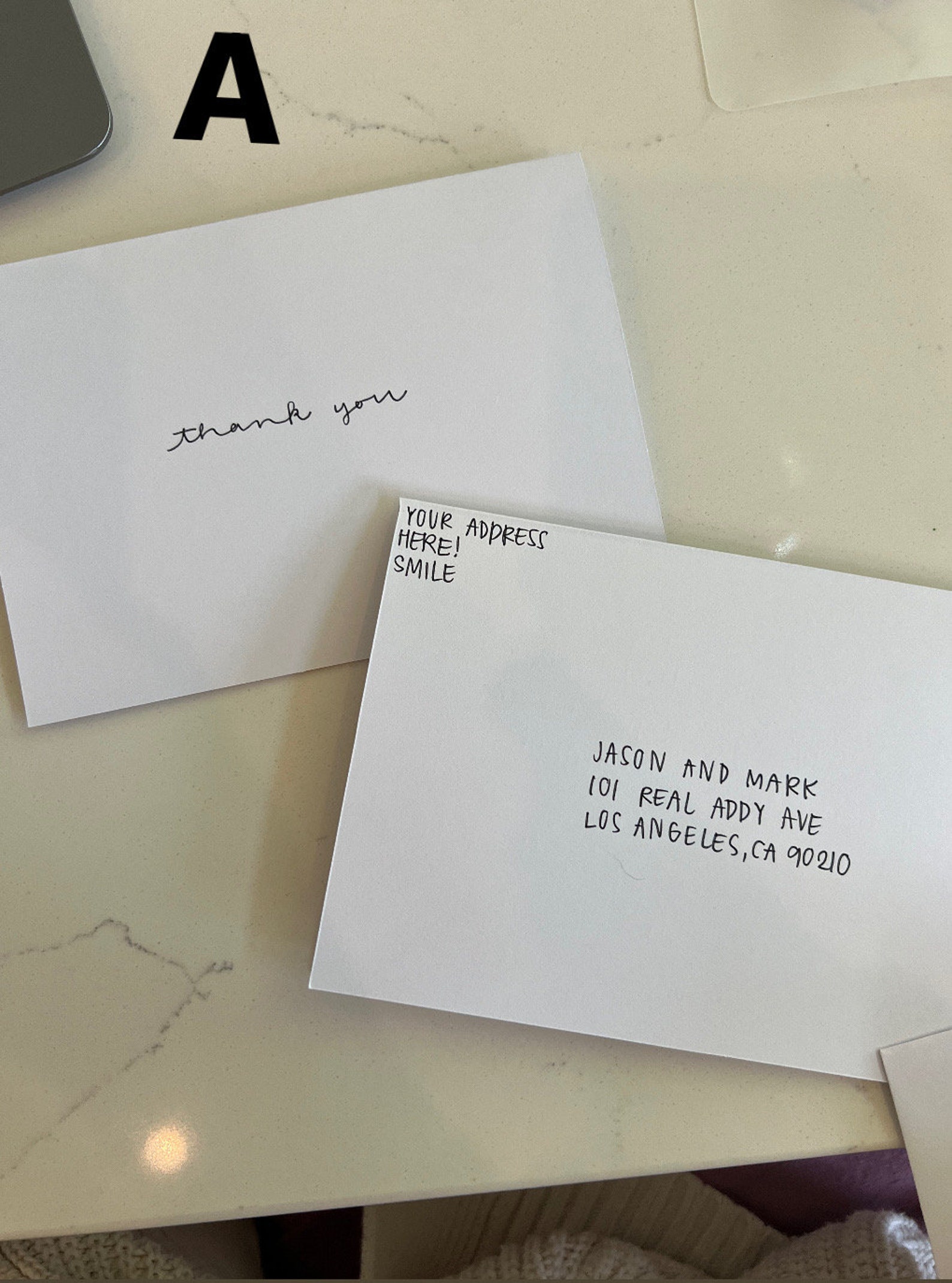 Handwritten Thank You Notes MAILED for Wedding, Birthday, Hostess - Etsy