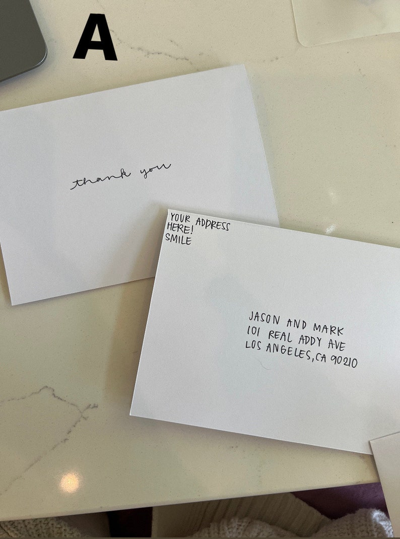 Handwritten Thank You Notes: Personalized Card Service - Etsy
