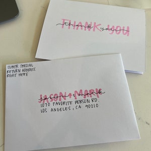 Handwritten Thank You Notes: Personalized Card Service - Etsy