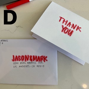Handwritten Thank You Notes: Personalized Card Service - Etsy