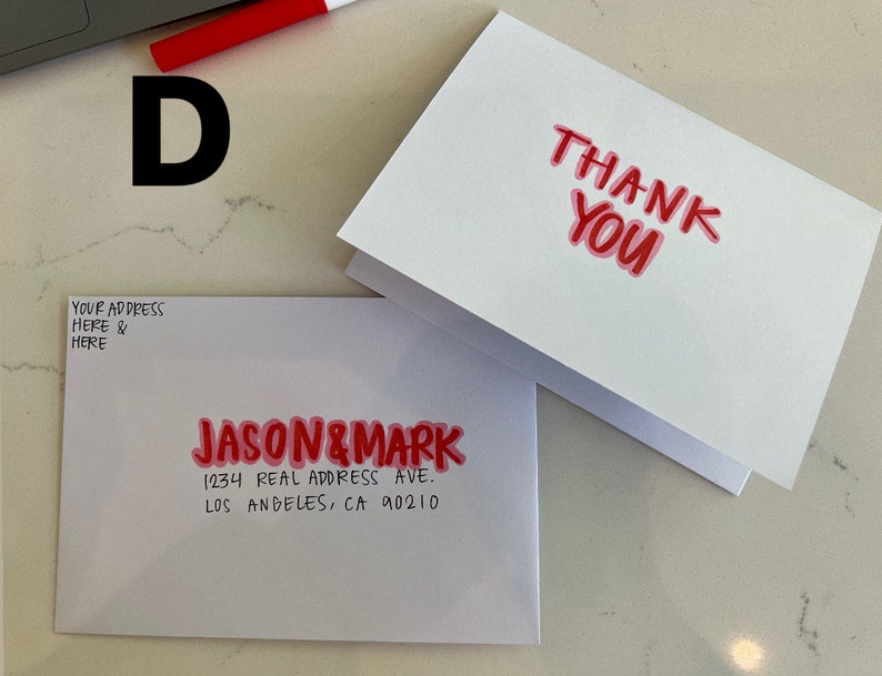 Handwritten Thank You Notes: Personalized Card Service - Etsy